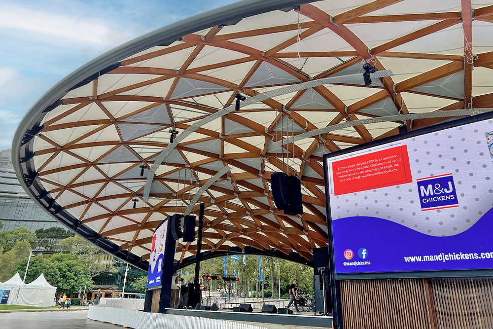 Case Study | Tumbalong Green Amphitheatre Roof | MakMax Australia